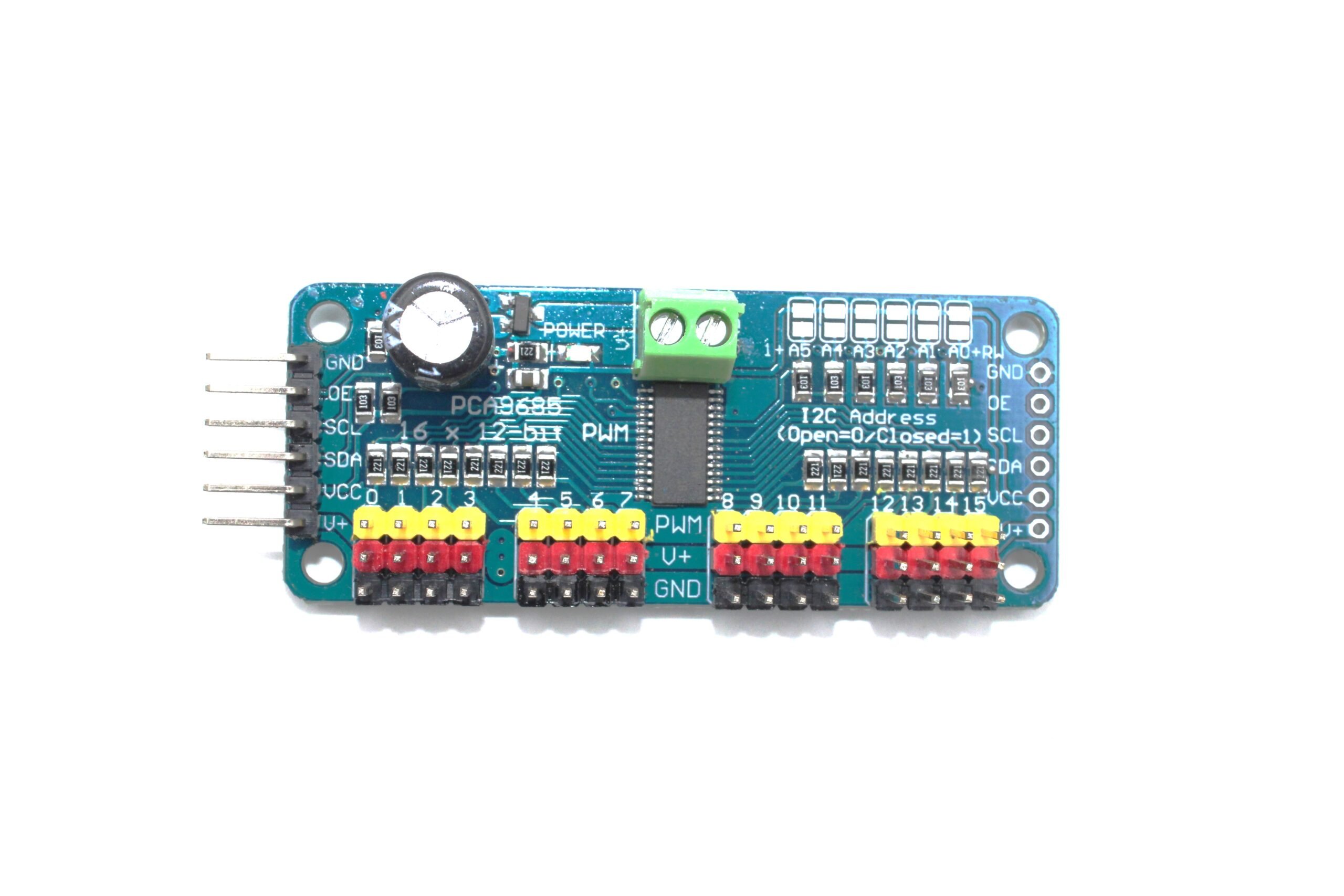 16-Channel 12-bit PWM/Servo Driver – I2C interface – PCA9685 – Buy Online Electronic Component I ...