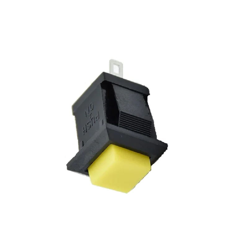 Buy Yellow DS-430 2PIN ONOFF Self-Reset Square Push Button Switch（NO ...