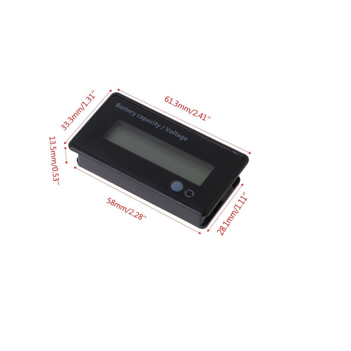 Buy 12V-84V Battery Power Display Meter Lithium Battery Lead-acid ...