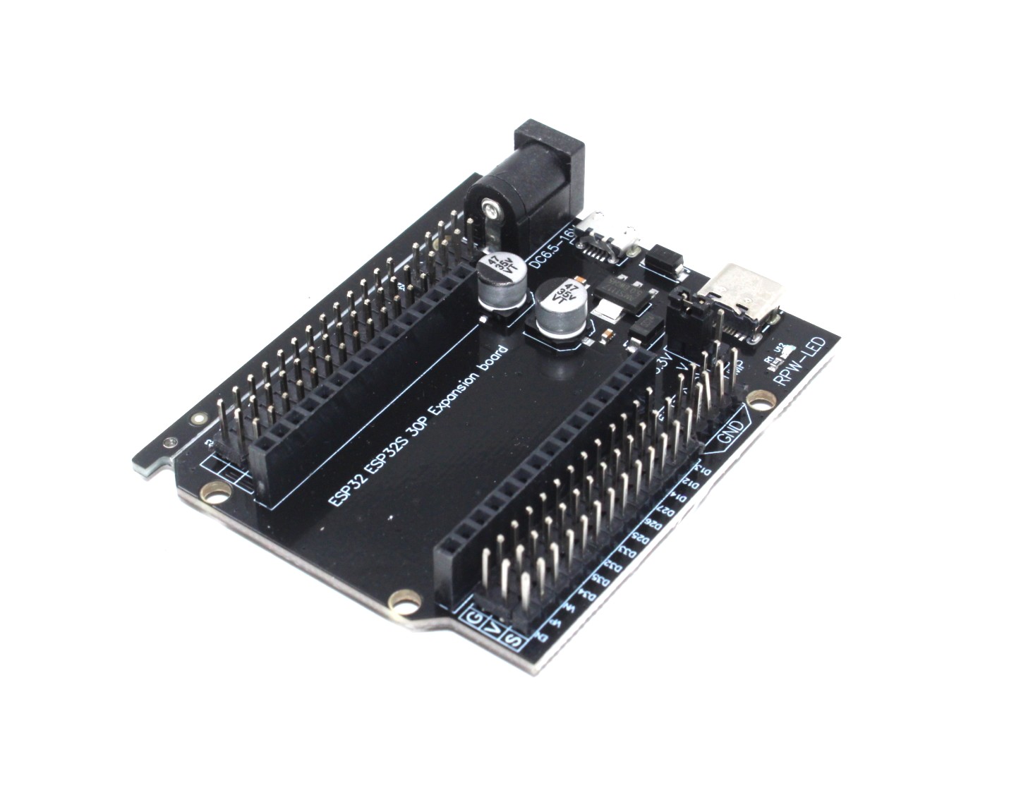 30Pin ESP32 Expansion Board with Type-C USB and Micro USB Dual ...