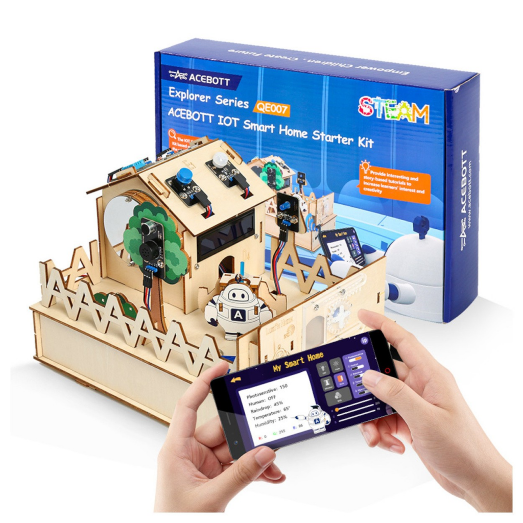 Acebott Smart Home Stem Starter Educational Kit Esp32 Wifi Iot Qe007