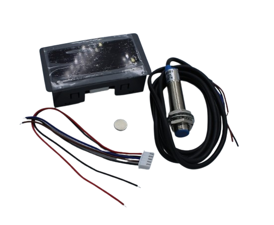 LED 4 Digit Red Display Indicators Tachometer+Hall Proximity Switch ...