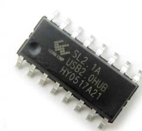 SL2.1A USB2.0 HIGH SPEED 4-PORT HUB CONTROLLER SMD SOP16 - Zbotic