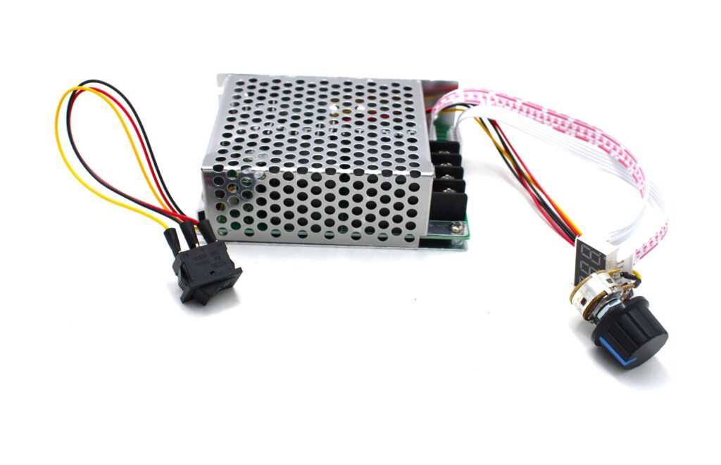 12V 24V 36V 40A PWM DC Motor Speed Controller Forward Reverse Adjustable Knob Switch with Case ...