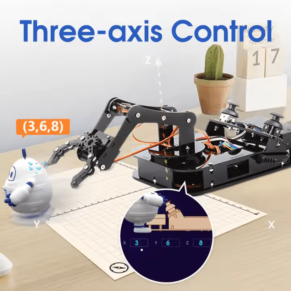 ACEBOTT ESP32 Programmable Robot Arm Kit for Beginners and Teens – QD022 – Buy Online Electronic ...