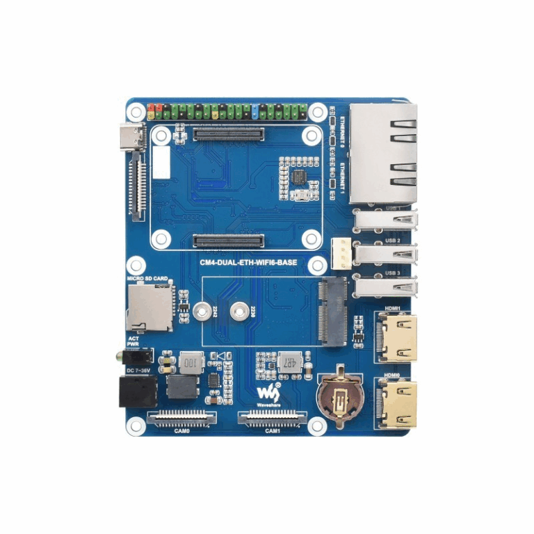 Waveshare WIFI6 Dual ETH Base Board/Mini-Computer Designed for ...