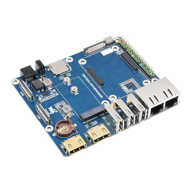 Waveshare WIFI6 Dual ETH Base Board/Mini-Computer Designed for ...