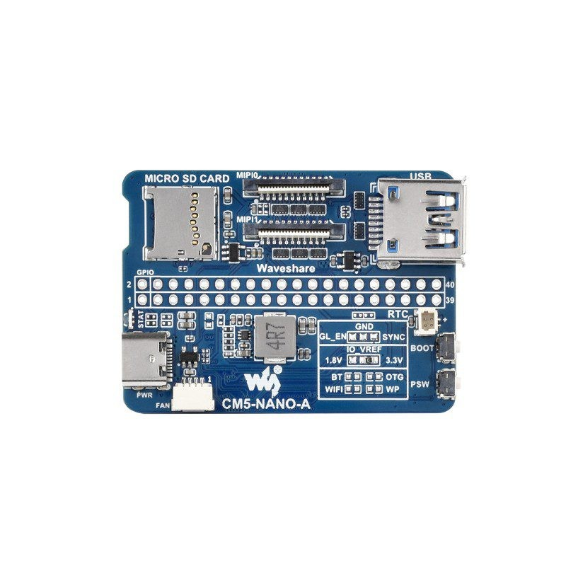 Waveshare Nano Base Board (A) for Raspberry Pi Compute Module 5, Same ...