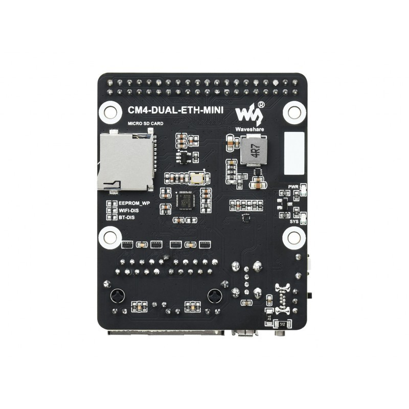 Waveshare Mini Dual Gigabit Ethernet Base Board Designed for Raspberry ...