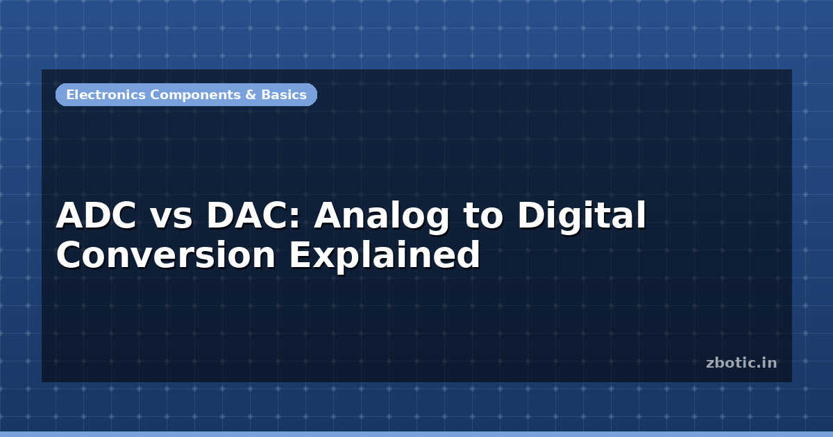 ADC vs DAC: Analog to Digital Conversion Explained - Zbotic