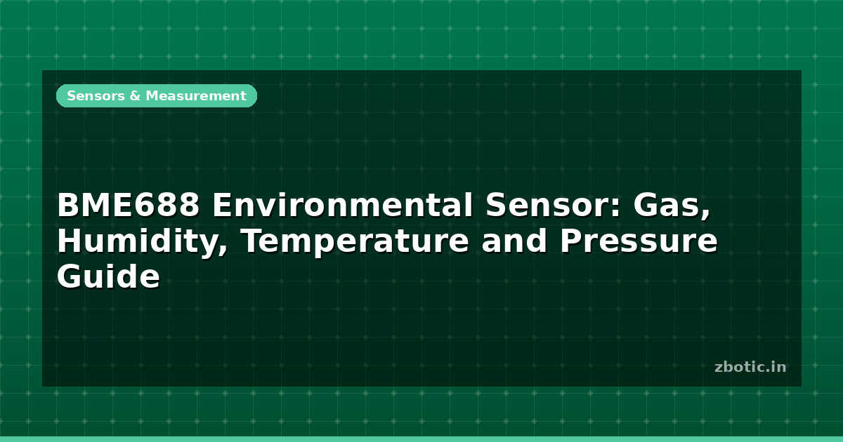 BME688 Environmental Sensor: Gas, Humidity, Temperature and - Zbotic