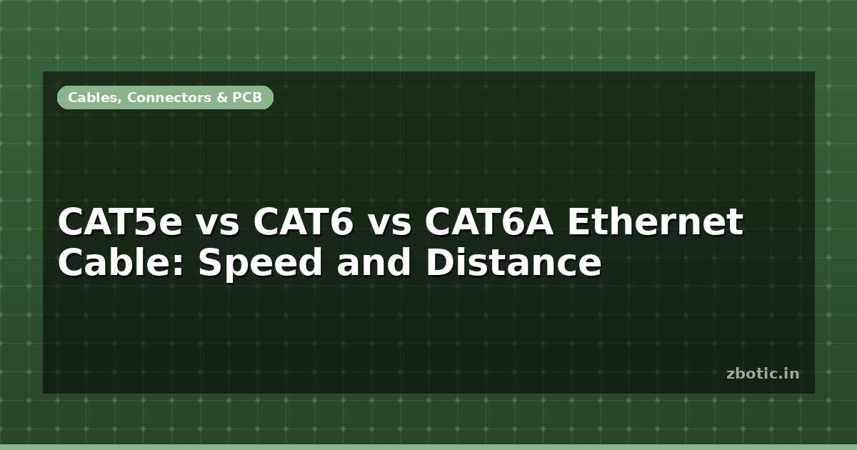 CAT5e vs CAT6 vs CAT6A Ethernet Cable: Speed and Distance - Zbotic
