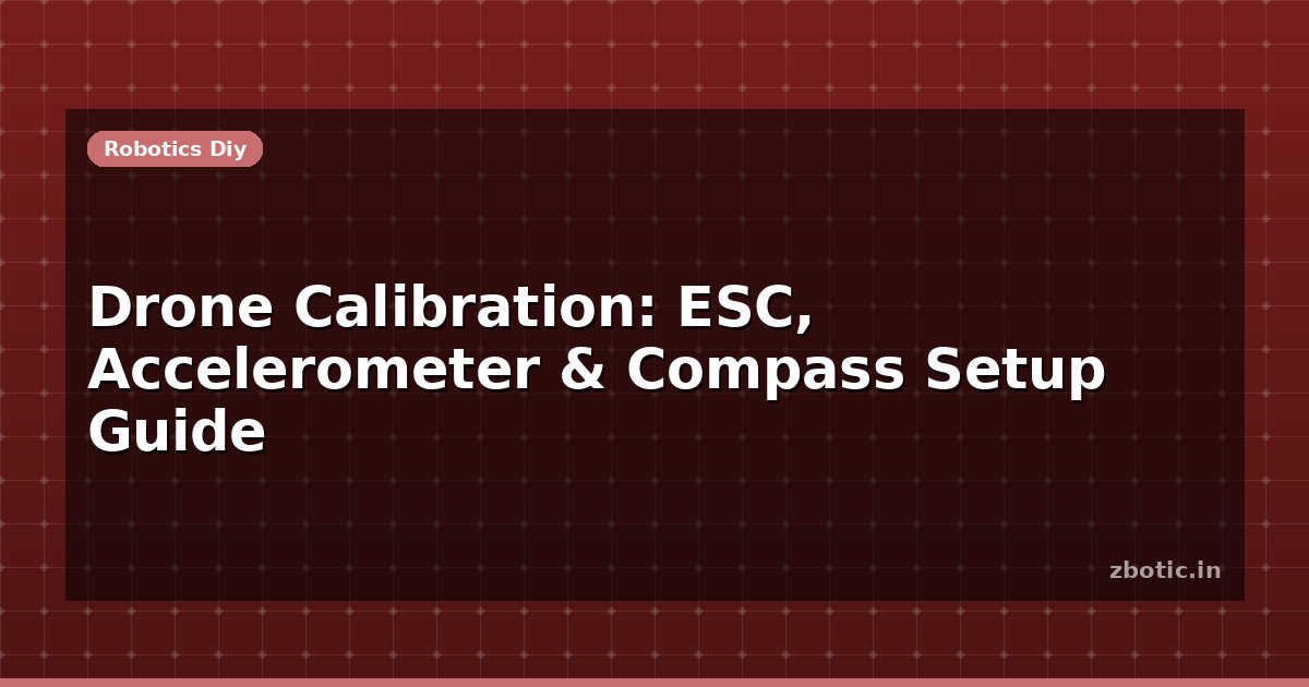 Drone Calibration: ESC, Accelerometer & Compass Setup - Zbotic