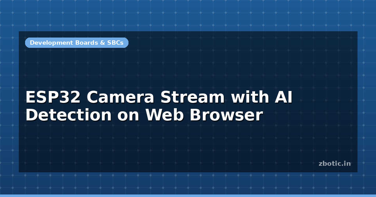 ESP32 Camera Stream with AI Detection on Web Browser - Zbotic