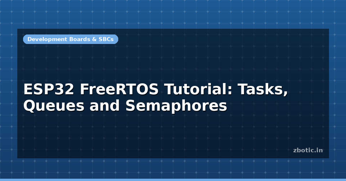 ESP32 FreeRTOS Tutorial: Tasks, Queues and Semaphores - Zbotic