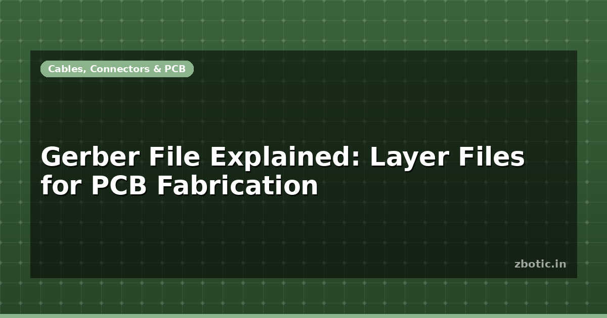Gerber File Explained: Layer Files for PCB Fabrication - Zbotic
