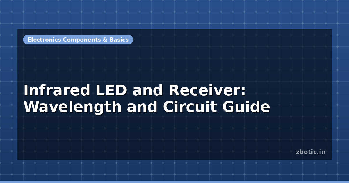 Infrared LED and Receiver: Wavelength and Circuit Guide - Zbotic