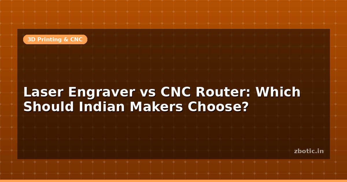 Laser Engraver vs CNC Router: Which Should Indian Makers - Zbotic