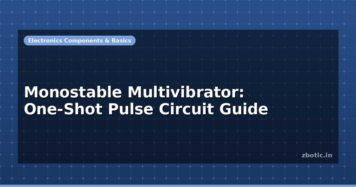 Monostable Multivibrator: One-Shot Pulse Circuit Guide - Zbotic