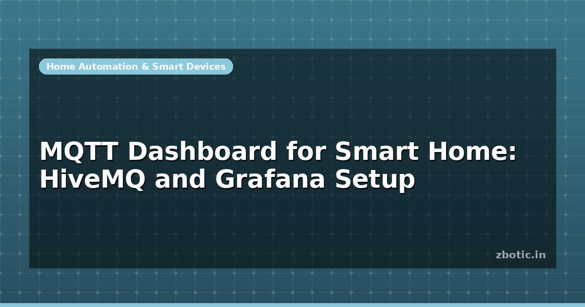 MQTT Dashboard for Smart Home: HiveMQ and Grafana Setup - Zbotic
