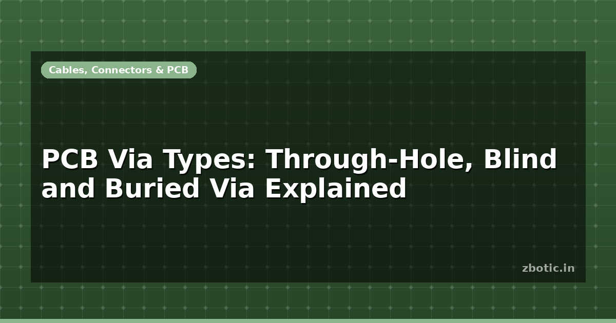 PCB Via Types: Through-Hole, Blind and Buried Via Explained - Zbotic