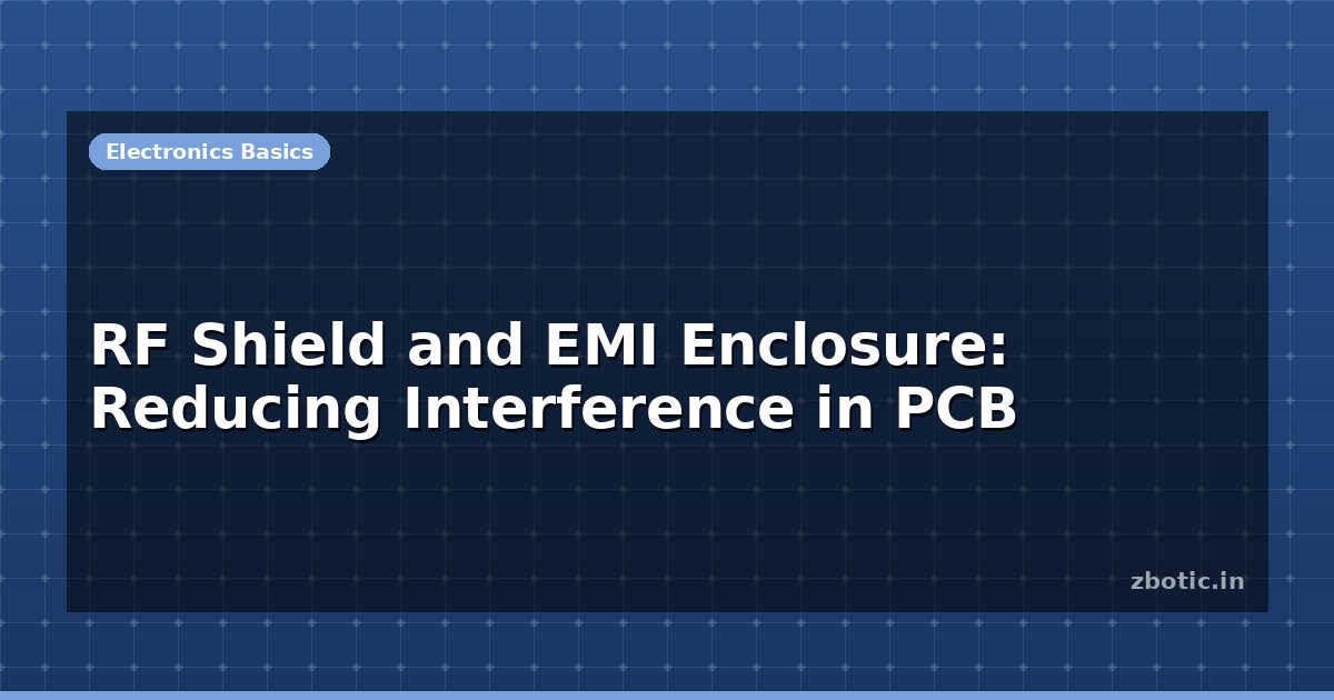 RF Shield and EMI Enclosure: Reducing Interference in PCB - Zbotic
