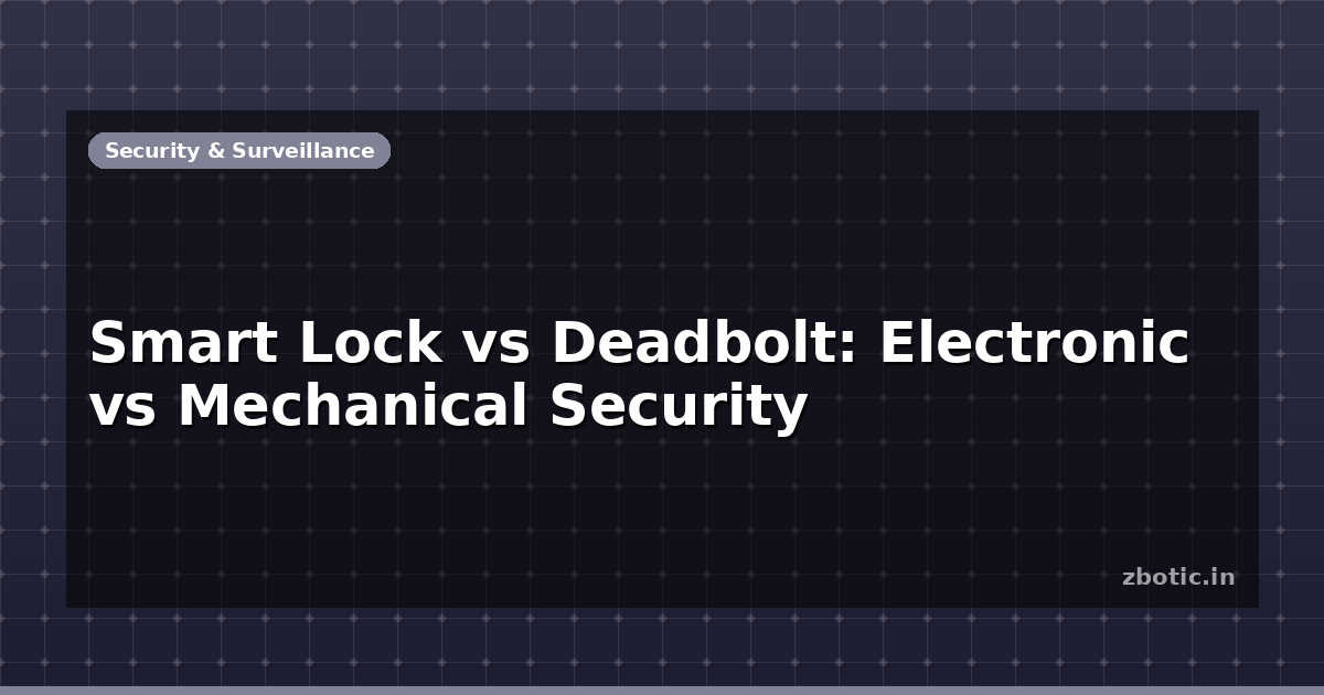 Smart Lock vs Deadbolt: Electronic vs Mechanical Security - Zbotic