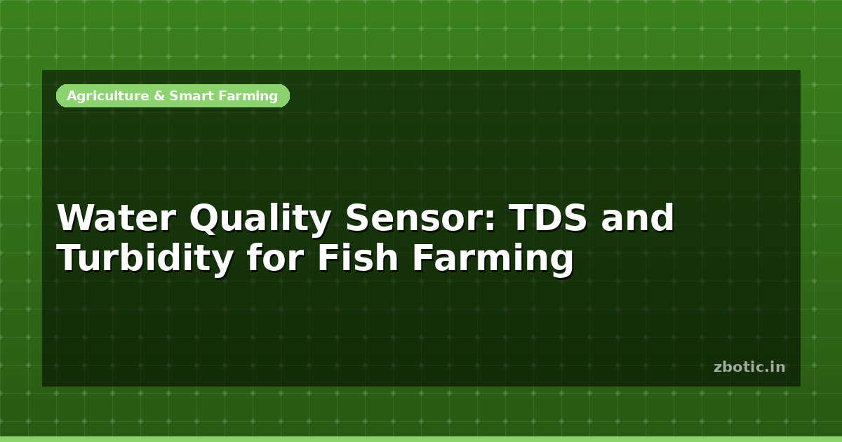 Water Quality Sensor: TDS and Turbidity for Fish Farming - Zbotic