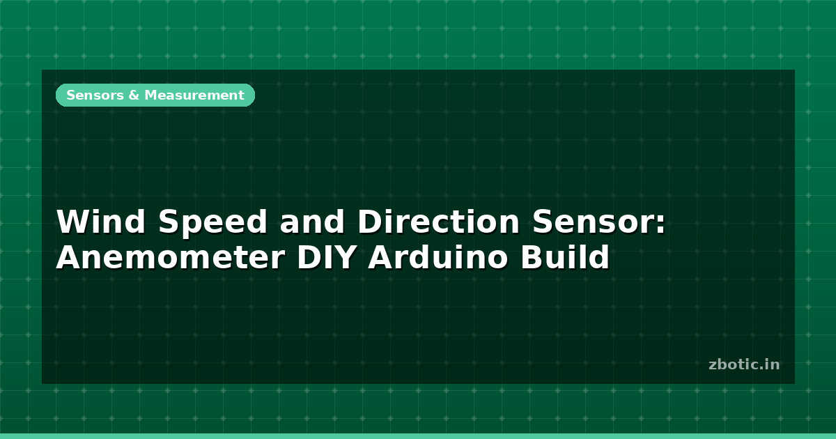 Wind Speed and Direction Sensor: Anemometer DIY Arduino Build - Zbotic