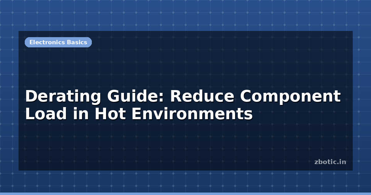 Derating Guide: Reduce Component Load in Hot Environments | Zbotic