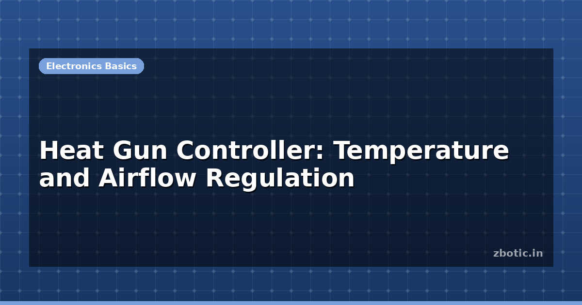 Heat Gun Controller: Temperature and Airflow Regulation | Zbotic