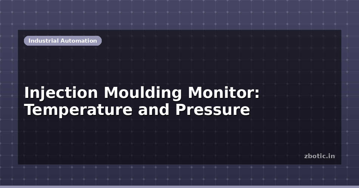 Injection Moulding Monitor: Temperature and Pressure | Zbotic
