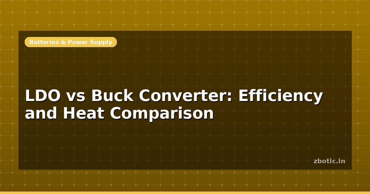 LDO vs Buck Converter: Efficiency and Heat Comparison | Zbotic