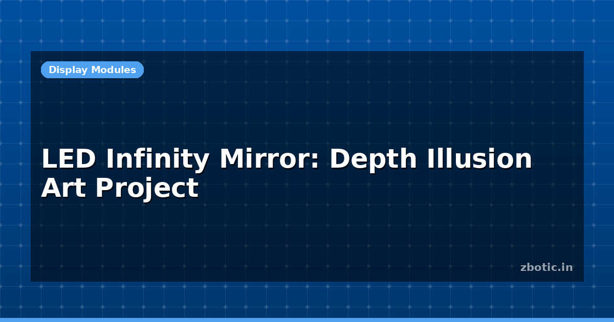 LED Infinity Mirror: Depth Illusion Art Project | Zbotic
