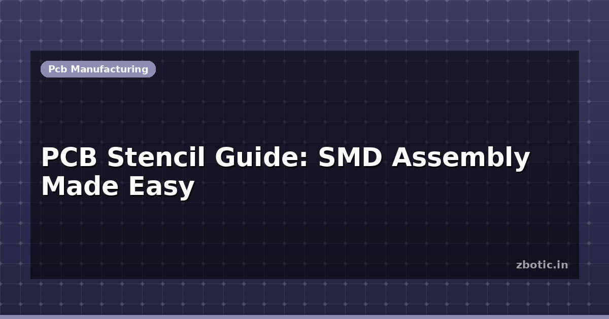 PCB Stencil: SMD Assembly Made Easy | Zbotic